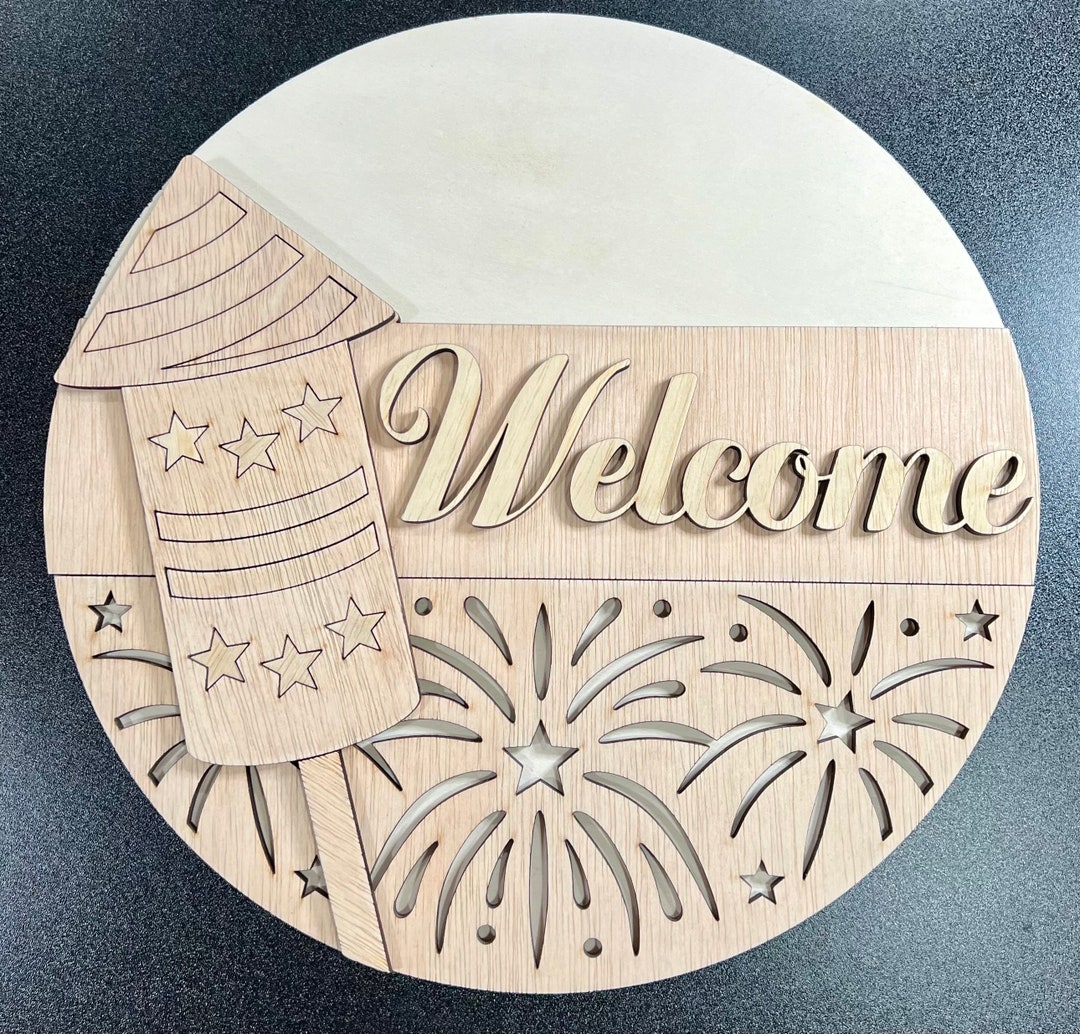 U-PAINT • Welcome Firework • Ready to Finish - Etsy