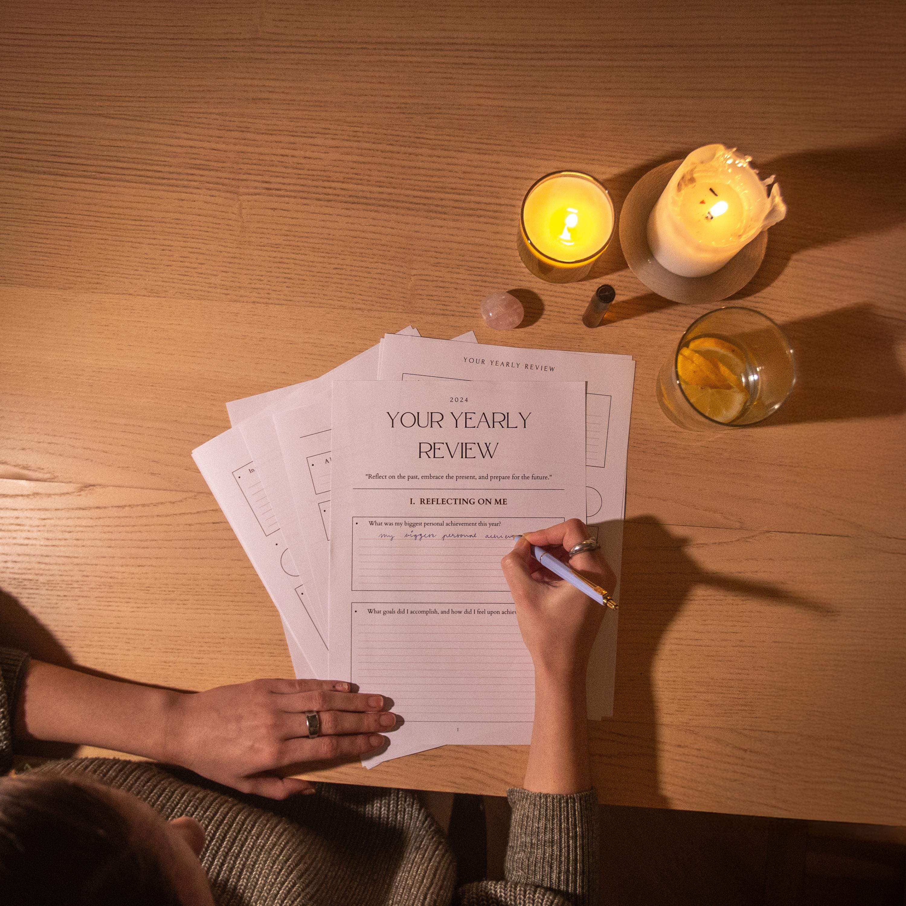 Your Yearly Review 2024, Yearly Reflection Workbook, Printable Digital ...