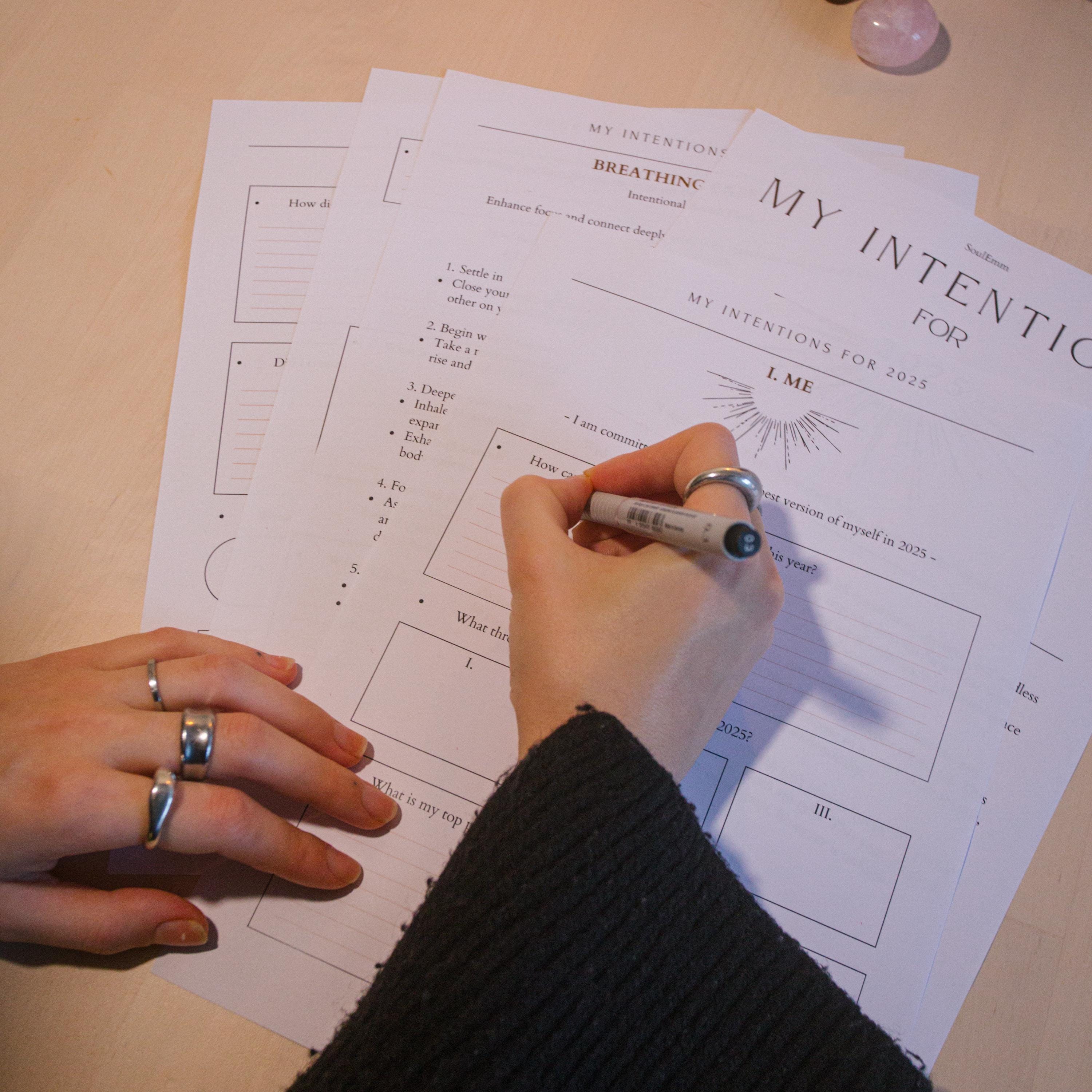 My Intentions for 2025, New Year Journal, New Year Resolutions ...