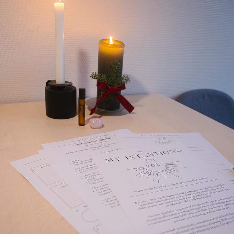 My Intentions for 2025, New Year Journal, New Year Resolutions ...