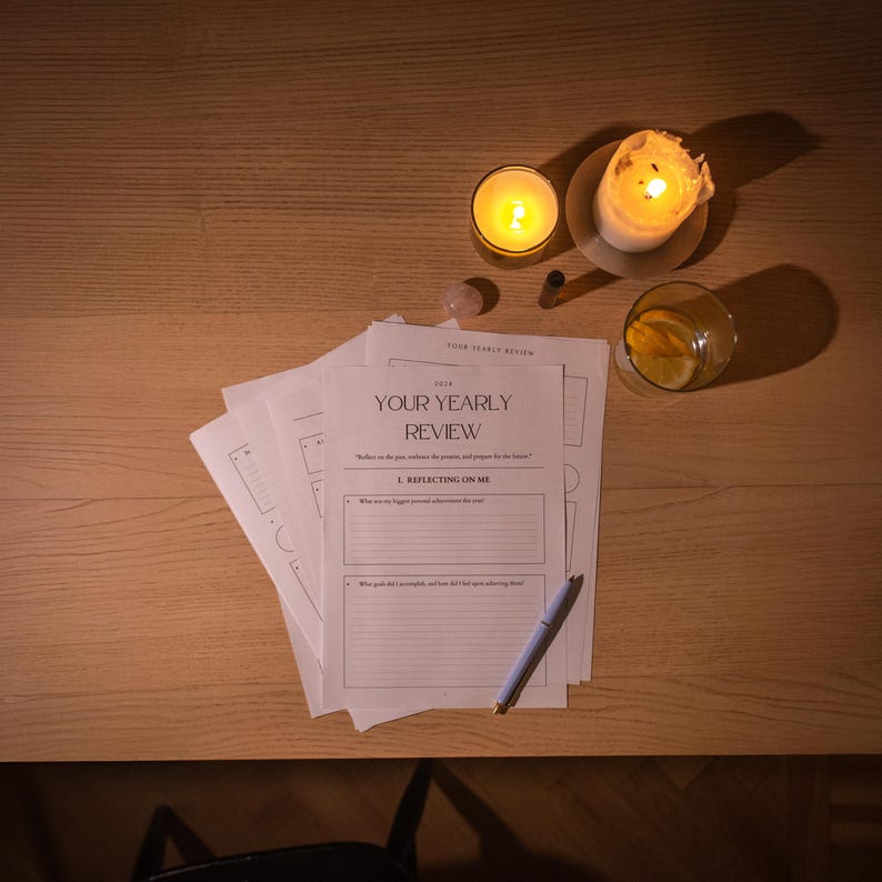 Your Yearly Review 2025, Yearly Reflection Workbook, Printable Digital ...