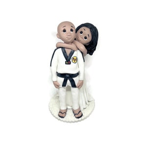 Martial Arts Wedding Cake Topper: Custom Bride and Groom (DEPOSIT ONLY ...