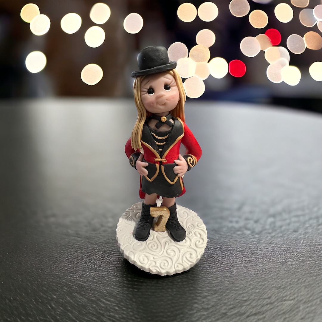 Custom Polymer Clay Birthday Cake Topper: Handcrafted Figurine - Etsy