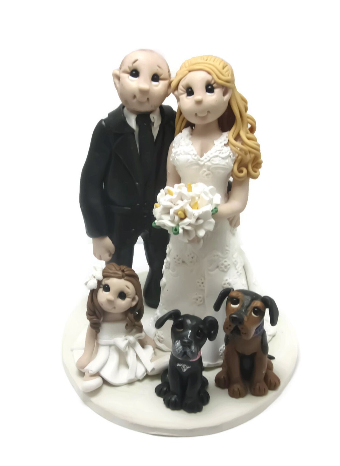 Custom Cake Topper Family Wedding Cake Topper Bride and - Etsy