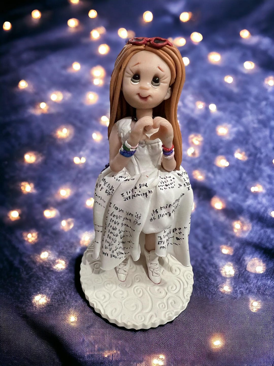 Handcrafted Birthday Figurine Custom Polymer Clay Cake Topper - Etsy