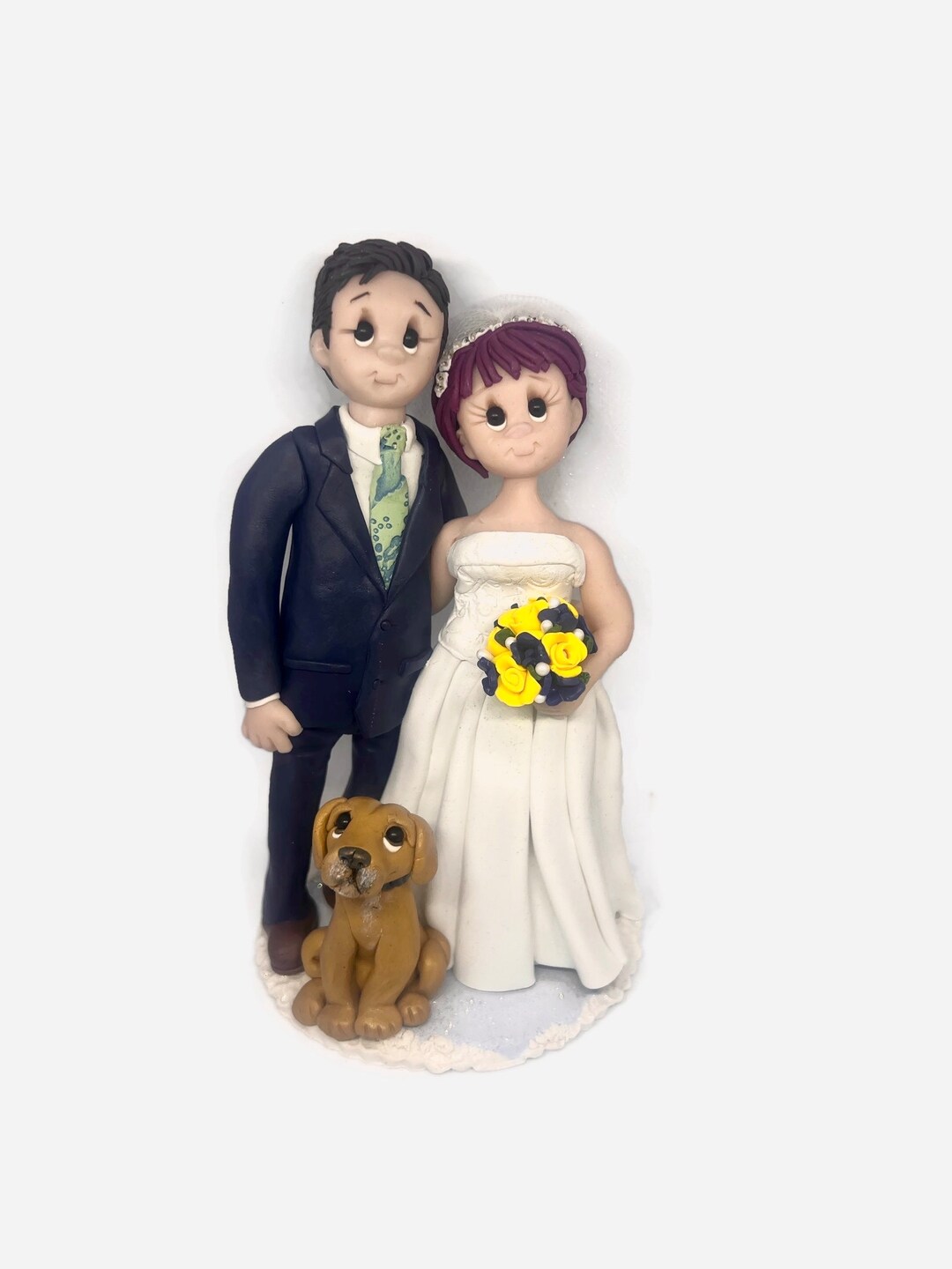 Traditional Bride and Groom Personalized Wedding Cake Topper DEPOSIT ...