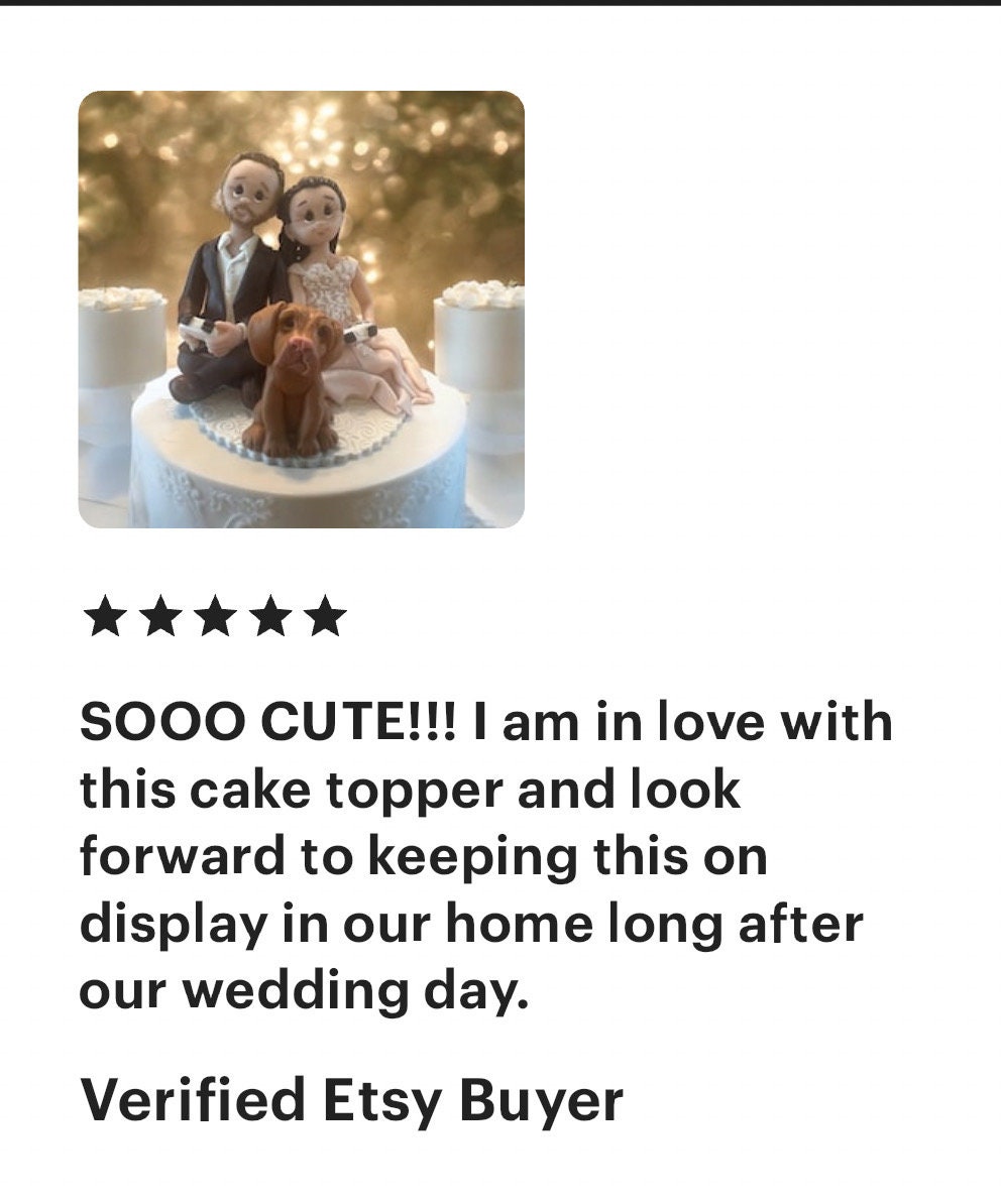 Pregnant Bride Wedding Cake Topper Custom Made to Resemble You DEPOSIT ...