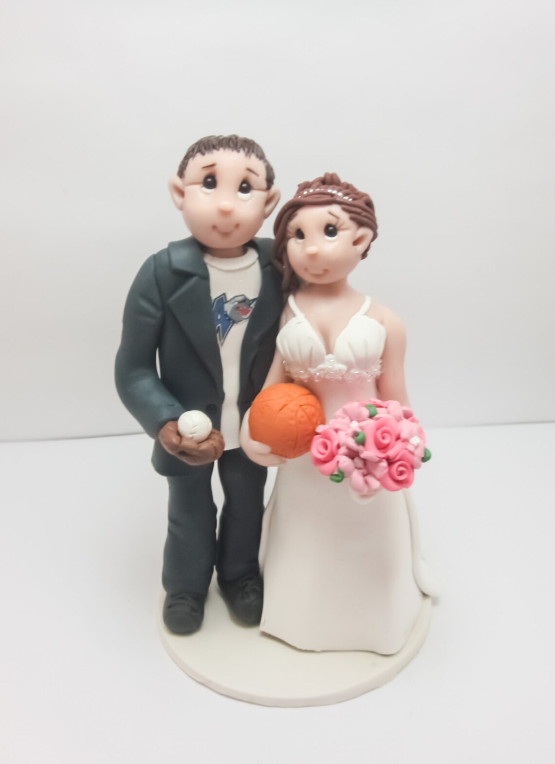 Sports Themed Wedding Cake Topper Custom Wedding Cake Topper - Etsy