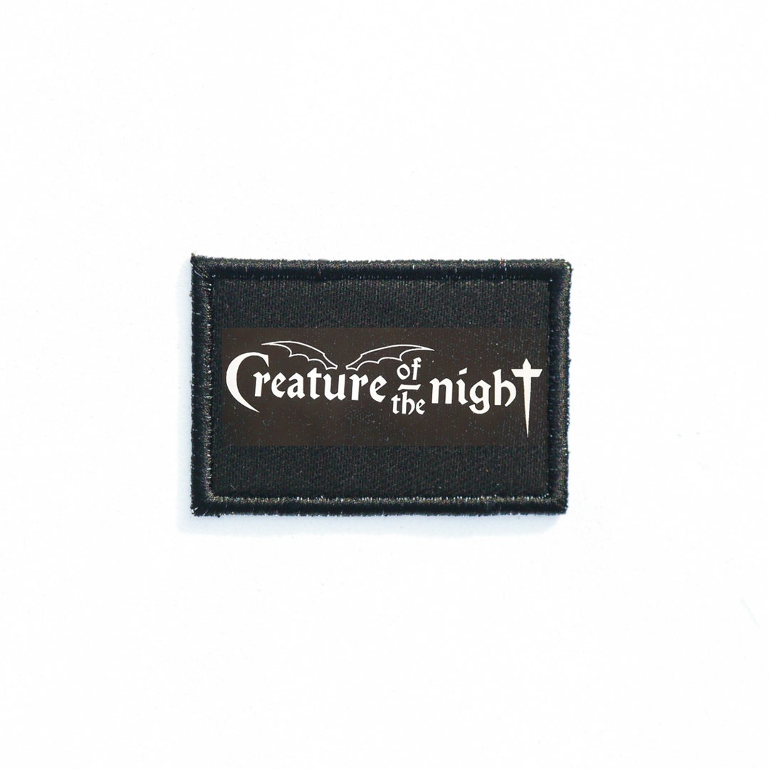 Iron on Creature of the Night Goth Patch Horror DIY Embroidered Patch ...