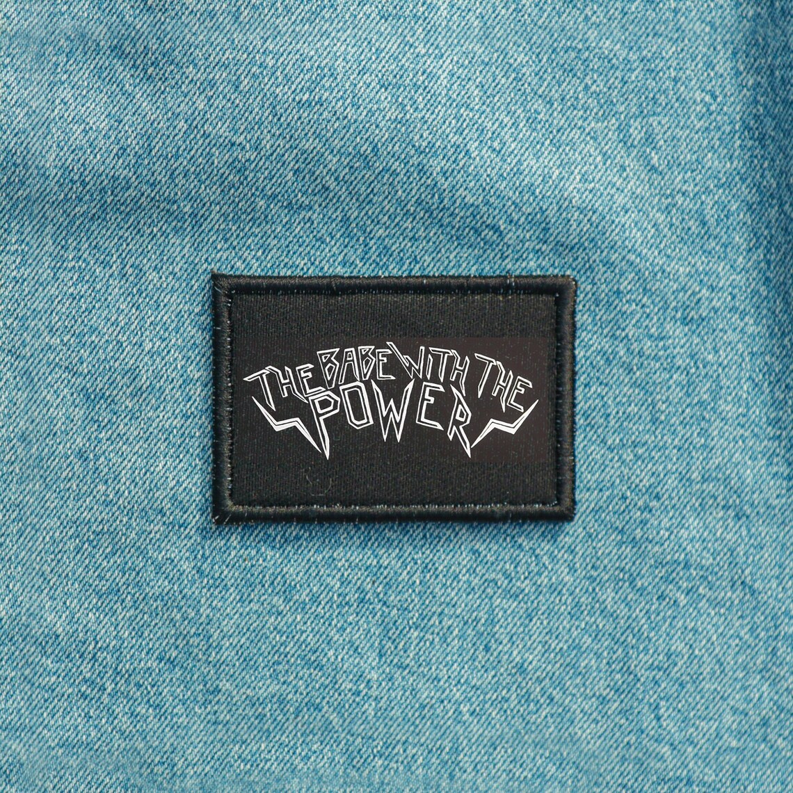 Iron on the Babe With the Power Goth Patch Horror DIY Embroidered Patch ...