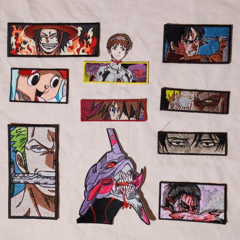 Iron on Anime Patch, Embroidered Patch, Anime Lover Gift, Sew on ...