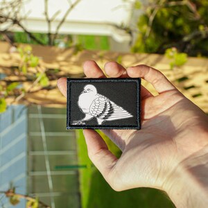 Iron on Pigeon Goth Patch Horror DIY Embroidered Patch, Badge, Applique ...