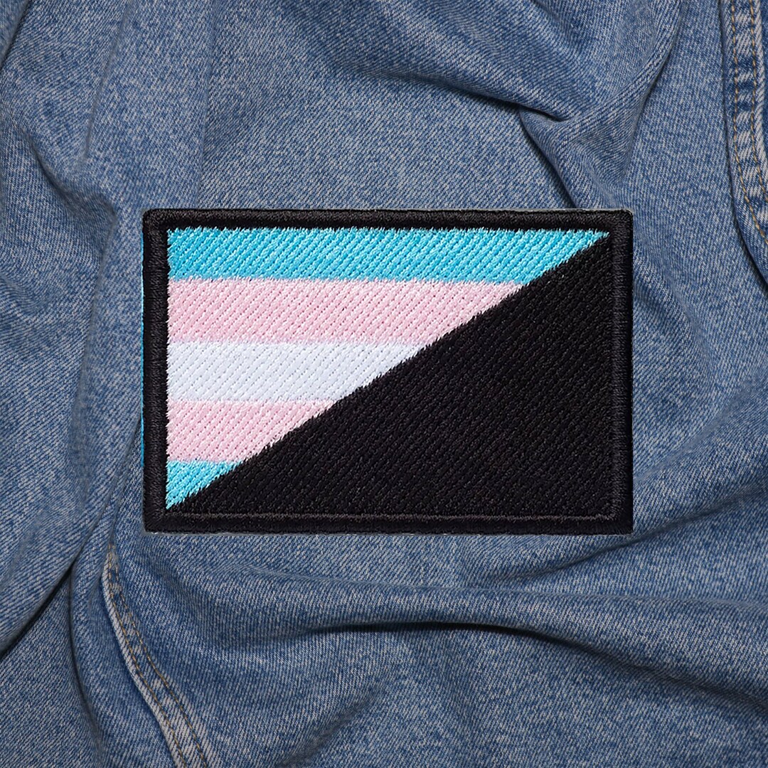 Iron on Anarchist trans-anarchism Flag Embroidered Patch Celebrate ...