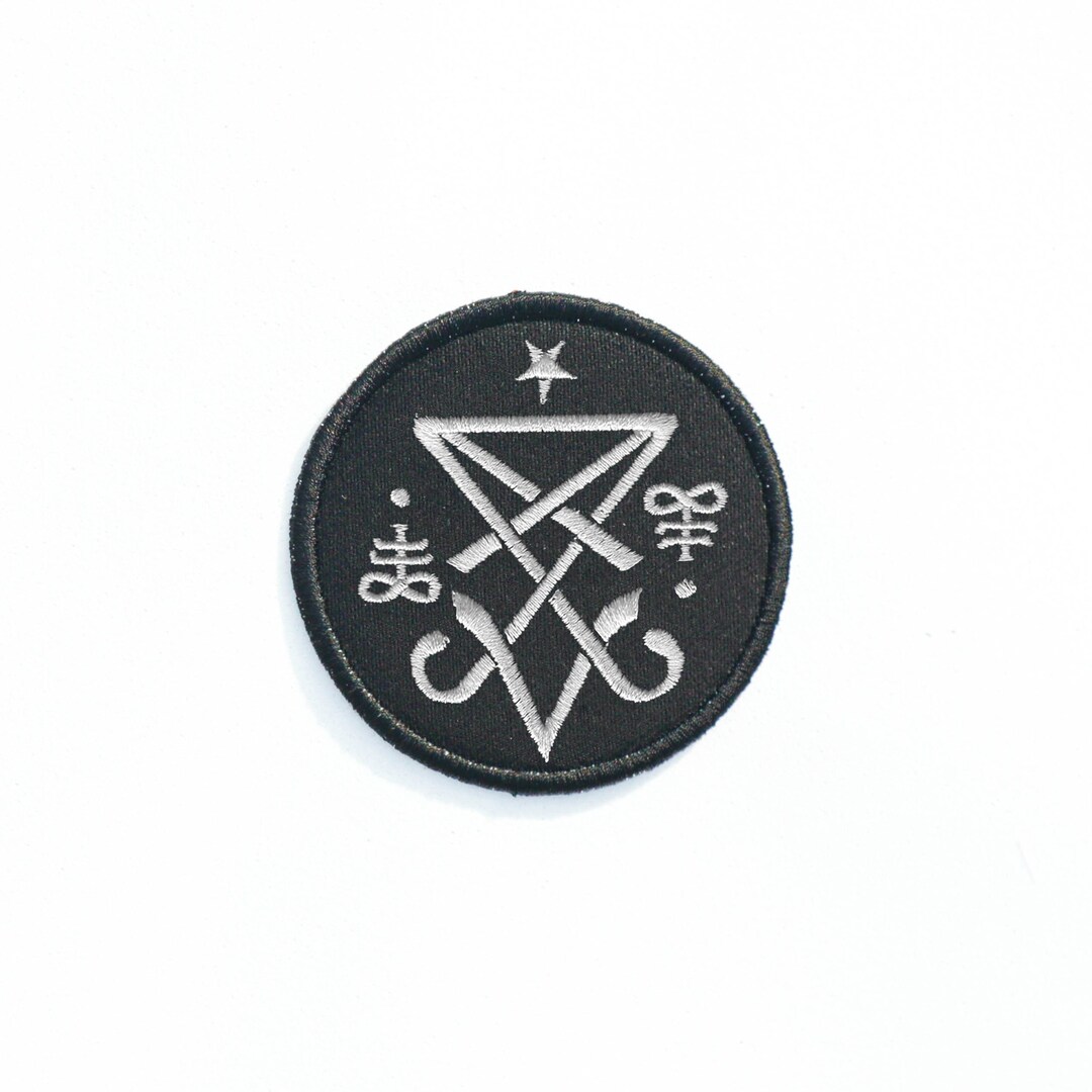Iron on Sigil of Lucifer Patch DIY Embroidered Patch, Badge, Applique ...