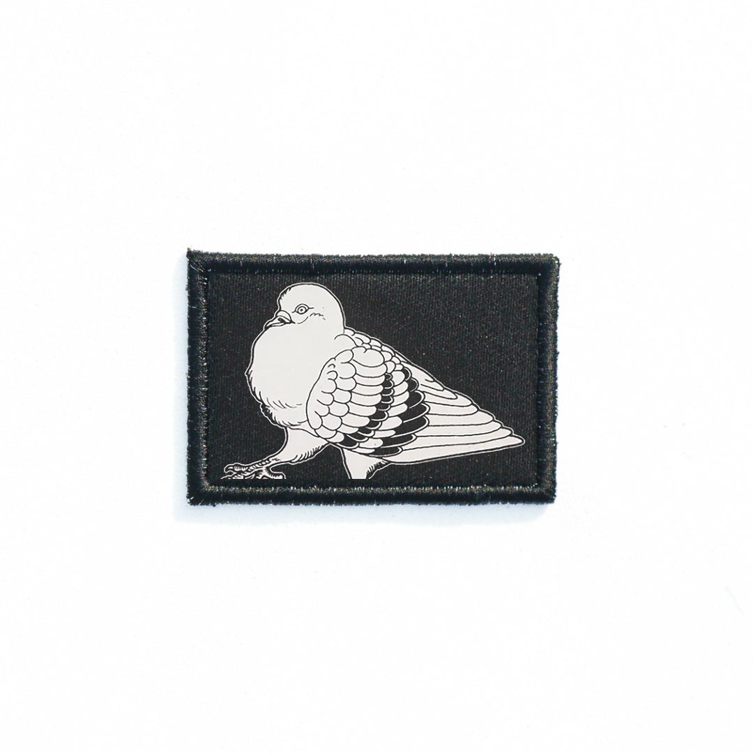 Iron on Pigeon Goth Patch Horror DIY Embroidered Patch, Badge, Applique ...