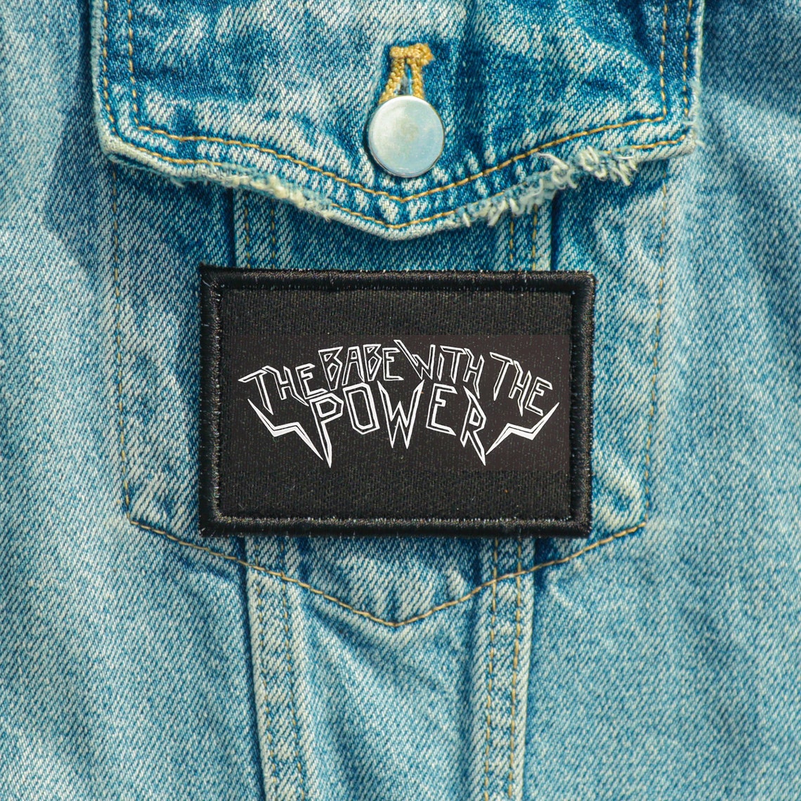 Iron on the Babe With the Power Goth Patch Horror DIY Embroidered Patch ...