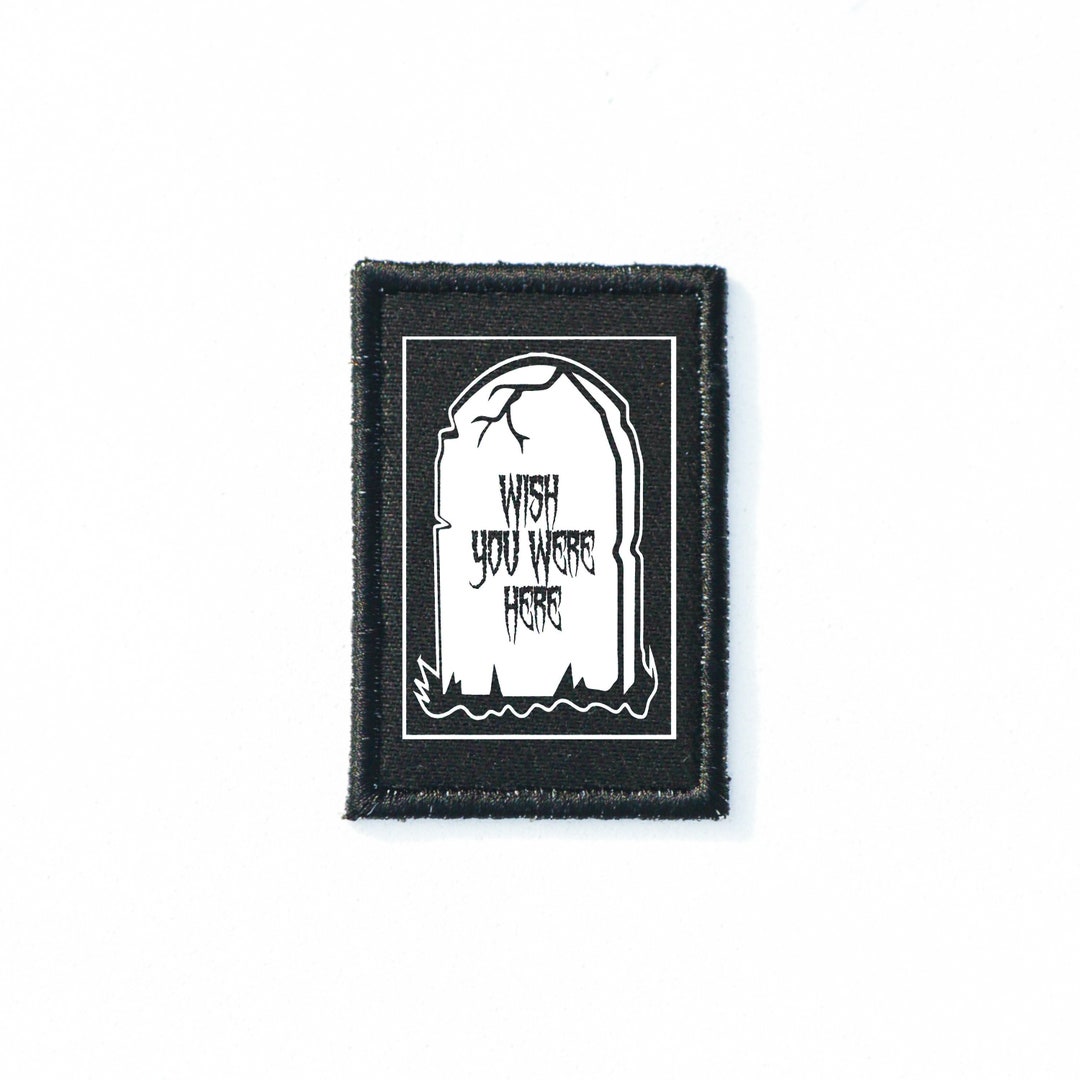 Iron on Goth RIP Patch Horror DIY Embroidered Patch, Badge, Applique ...
