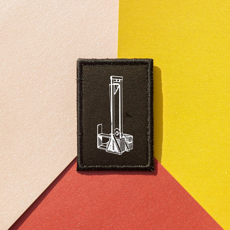 Iron on Goth Guillotine Patch Horror DIY Embroidered Patch, Badge ...