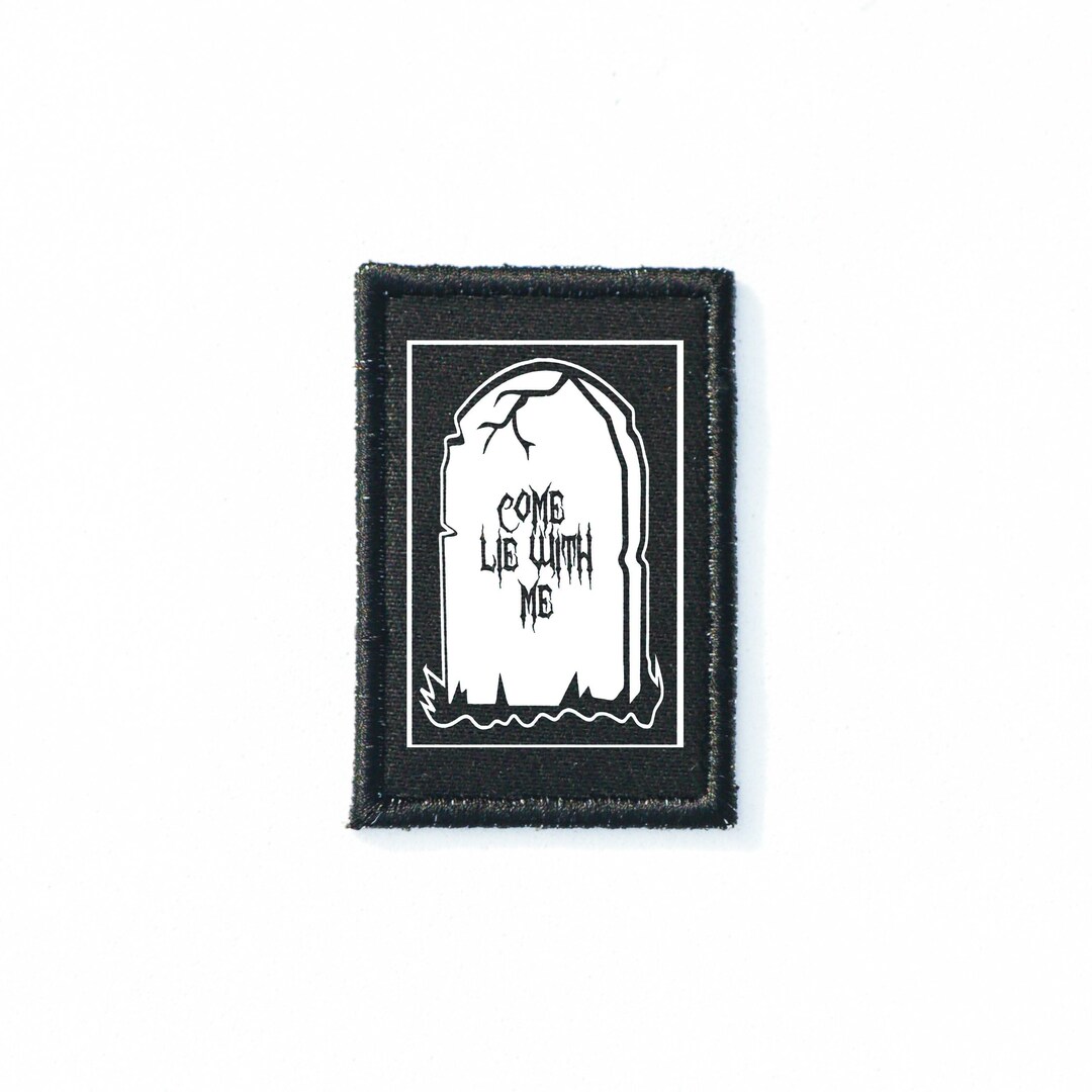 Iron on Goth Rip Patch Horror DIY Embroidered Patch, Badge, Applique ...