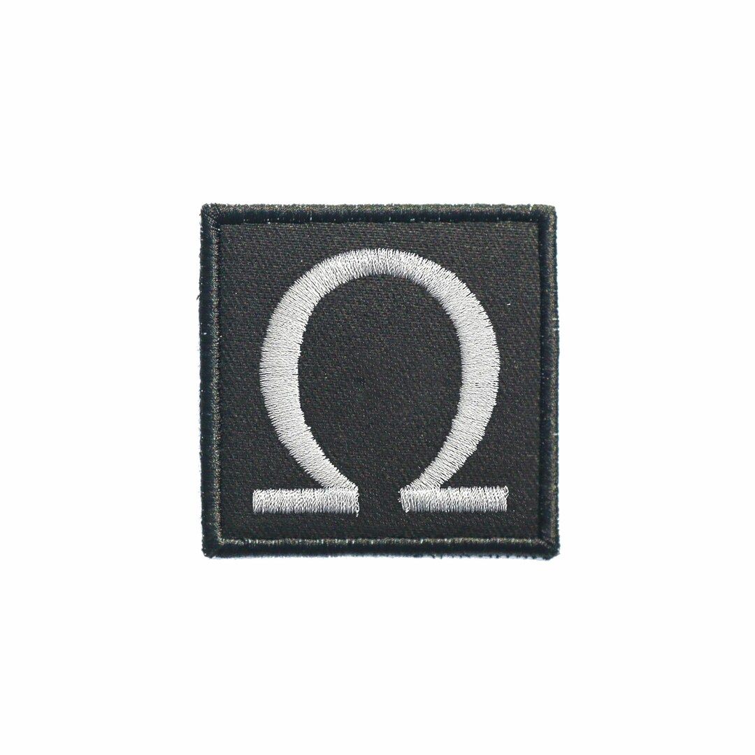 Iron on Omega Symbol Patch DIY Embroidered Patch, Badge, Applique, Gift ...