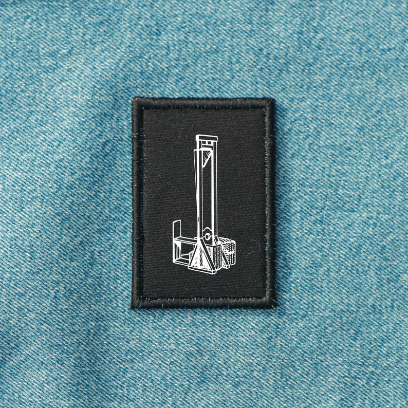 Iron on Goth Guillotine Patch Horror DIY Embroidered Patch, Badge ...