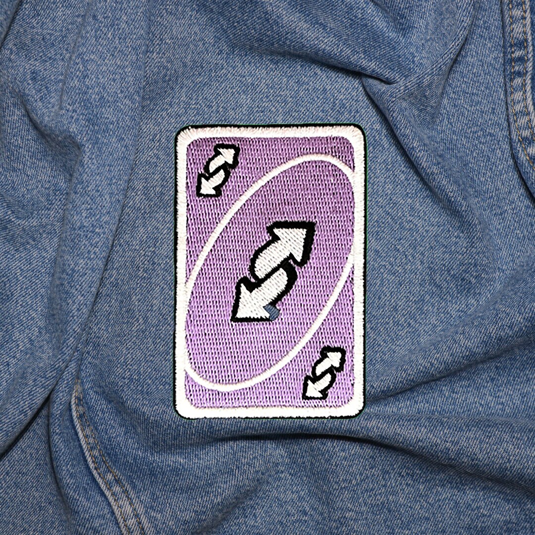 Iron on Purple UNO Map Reverse Patch, Trendy and Humor Funny Patch ...