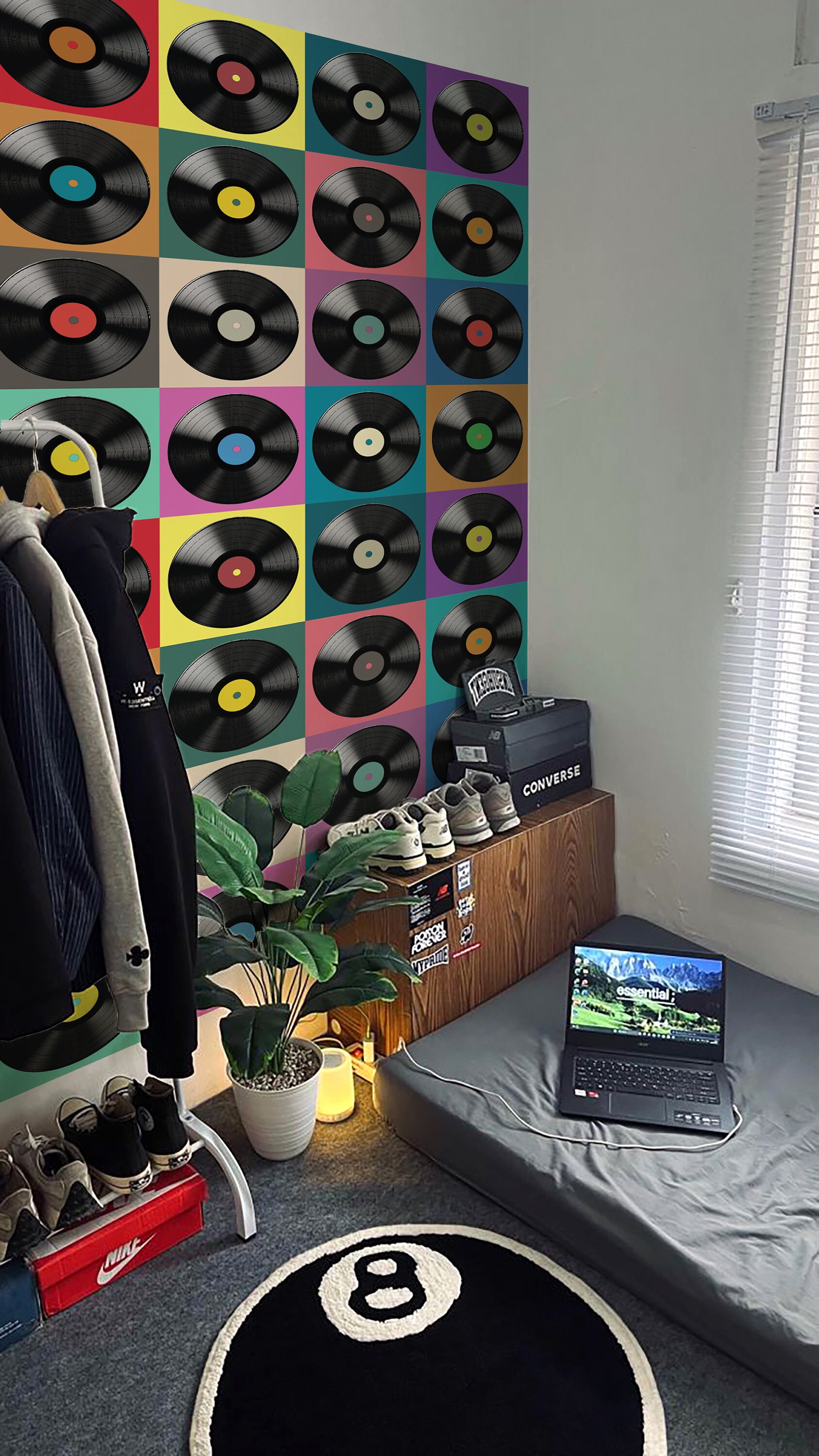 Vinyl Disk Wallpaper Vintage Vinyl Wall Decal Music Vinyl Wall Art ...