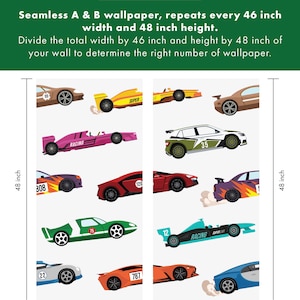 Removable F1 Wall Decal Racing Car Wallpaper Sport Car Wall Art Red Car ...