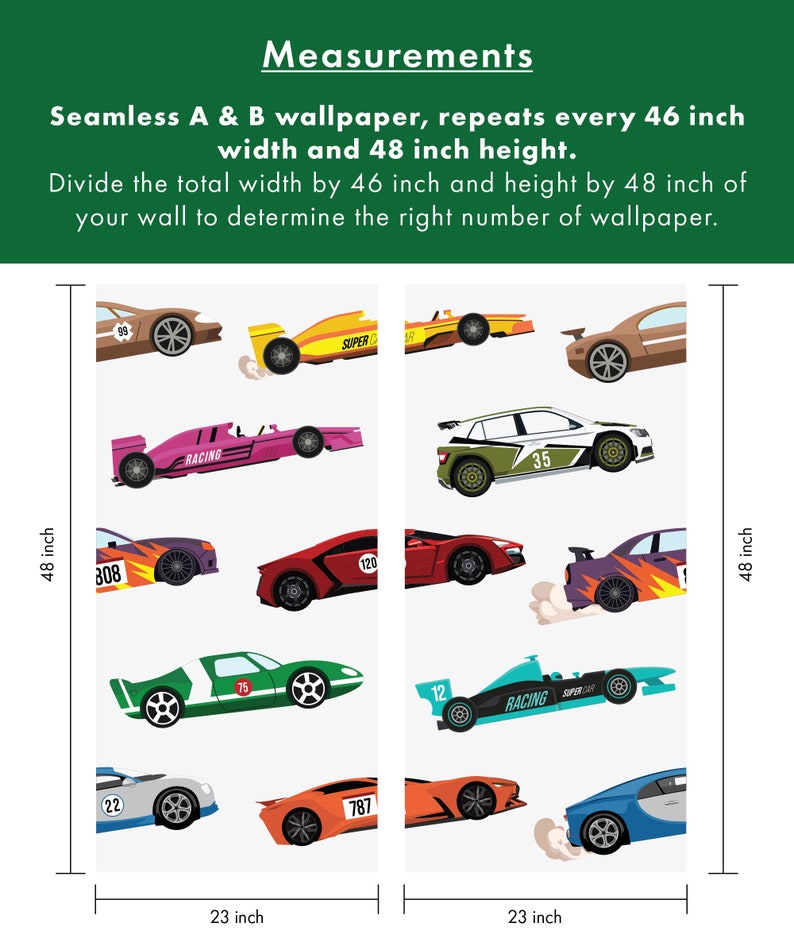 Removable F1 Wall Decal Racing Car Wallpaper Sport Car Wall Art Red Car ...