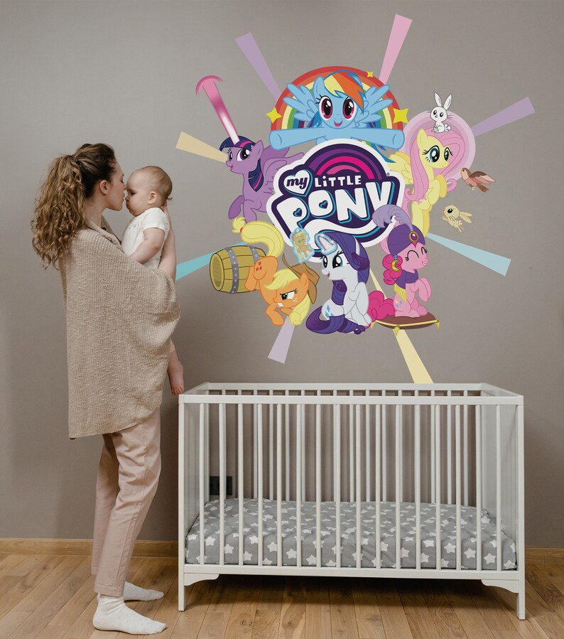 Removable My Little Pony Wall Decal Little Pony Wall Sticker Pony Wall ...