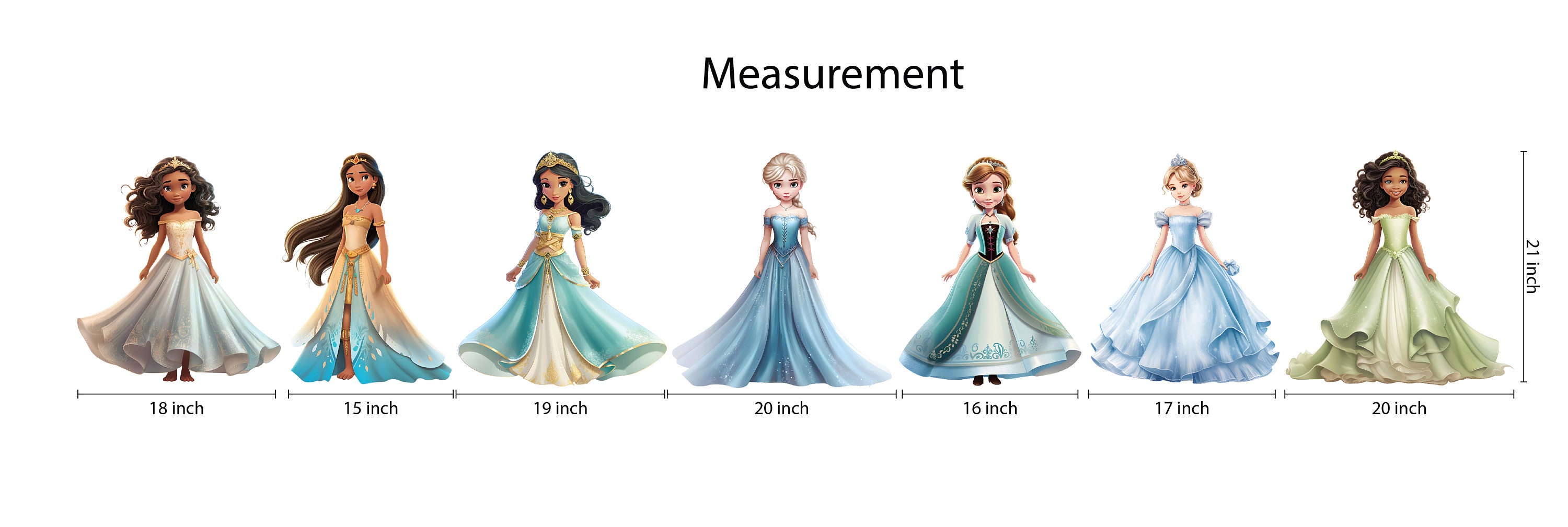 Disney Princess Wall Decal Frozen Wall Art Aladdin Wall Sticker Snow ...