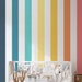Colorful Stripe Wall Decal Rainbow Strip Wall Art Color Stripe Wall ...