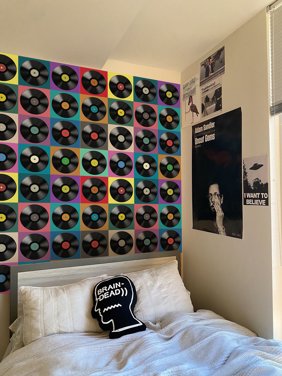 Vinyl Disk Wallpaper Vintage Vinyl Wall Decal Music Vinyl Wall Art ...
