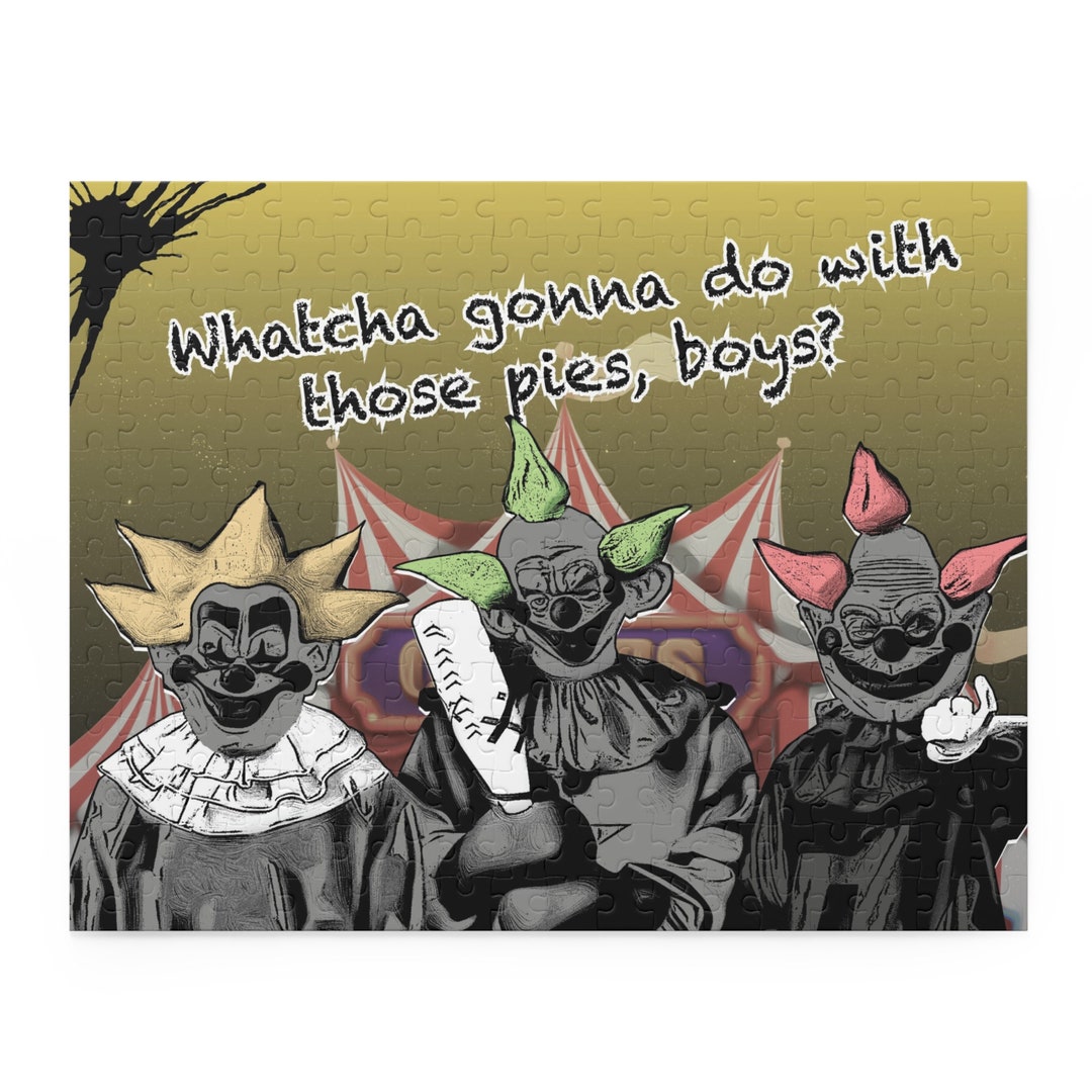 Pies, Boys killer Klowns From Outer Space Puzzle 120, 252, 500-piece - Etsy