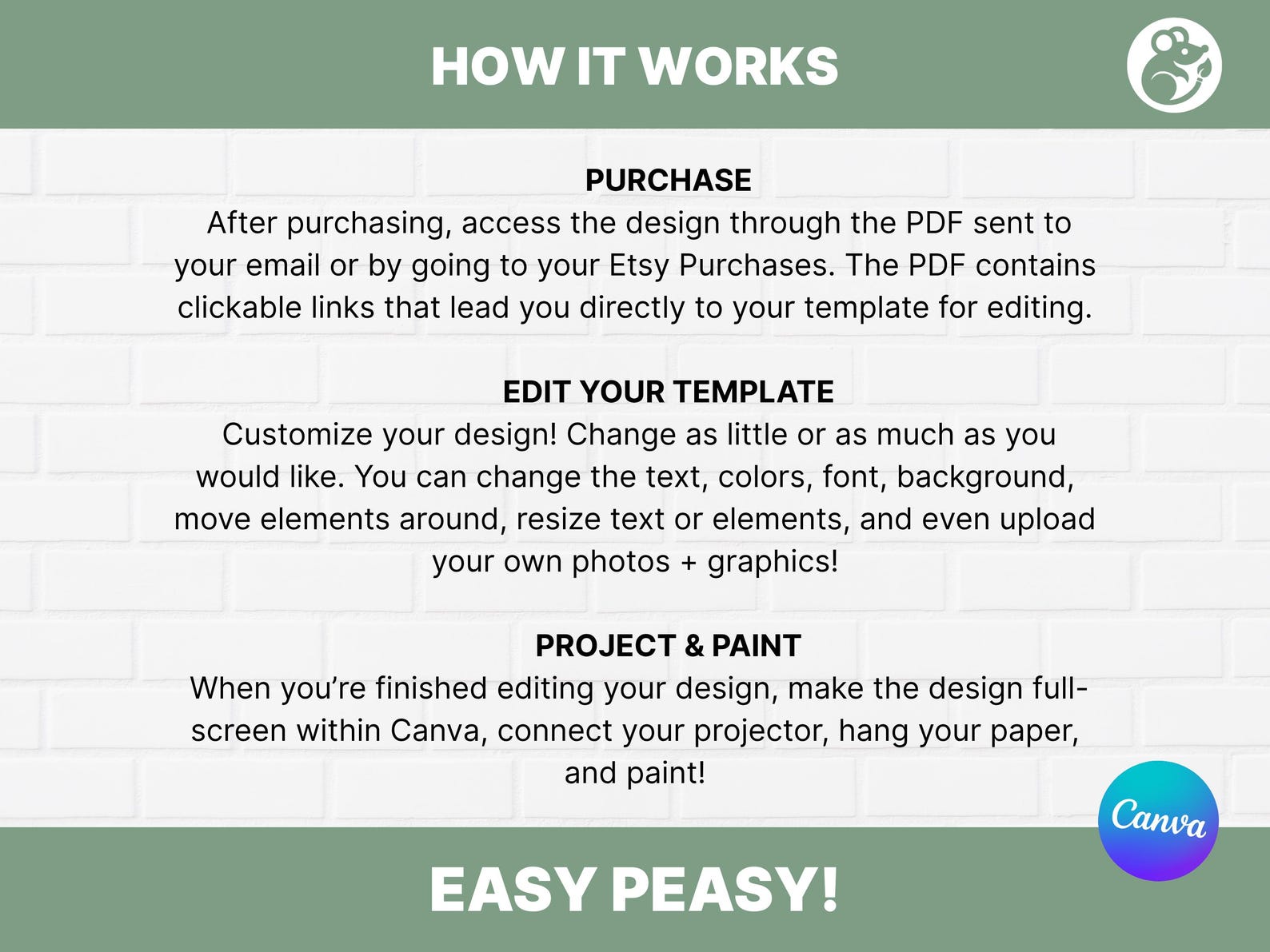 100 Editable Canva Banner Borders Template Pack for 3ft X 5ft Painted ...