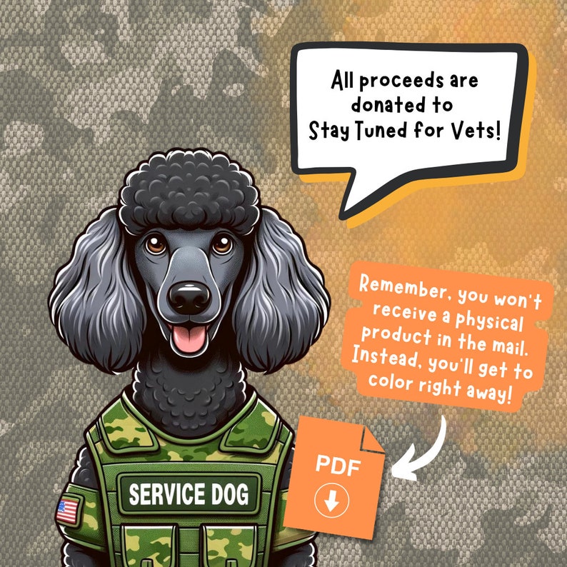Service Dog Coloring Pages Colton the Service Dog Digital Download ...