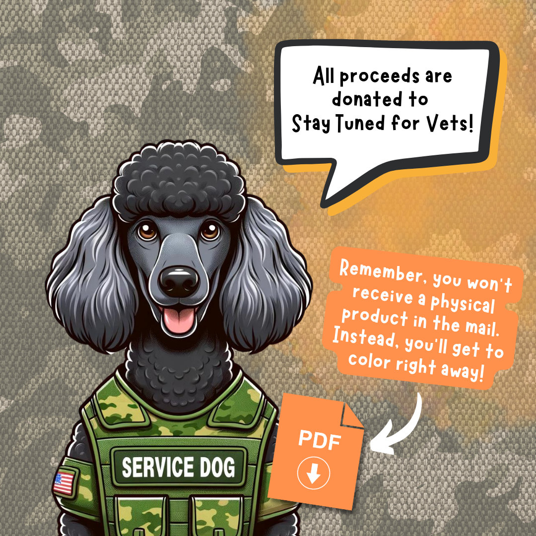 Service Dog Coloring Pages Colton the Service Dog Digital Download ...