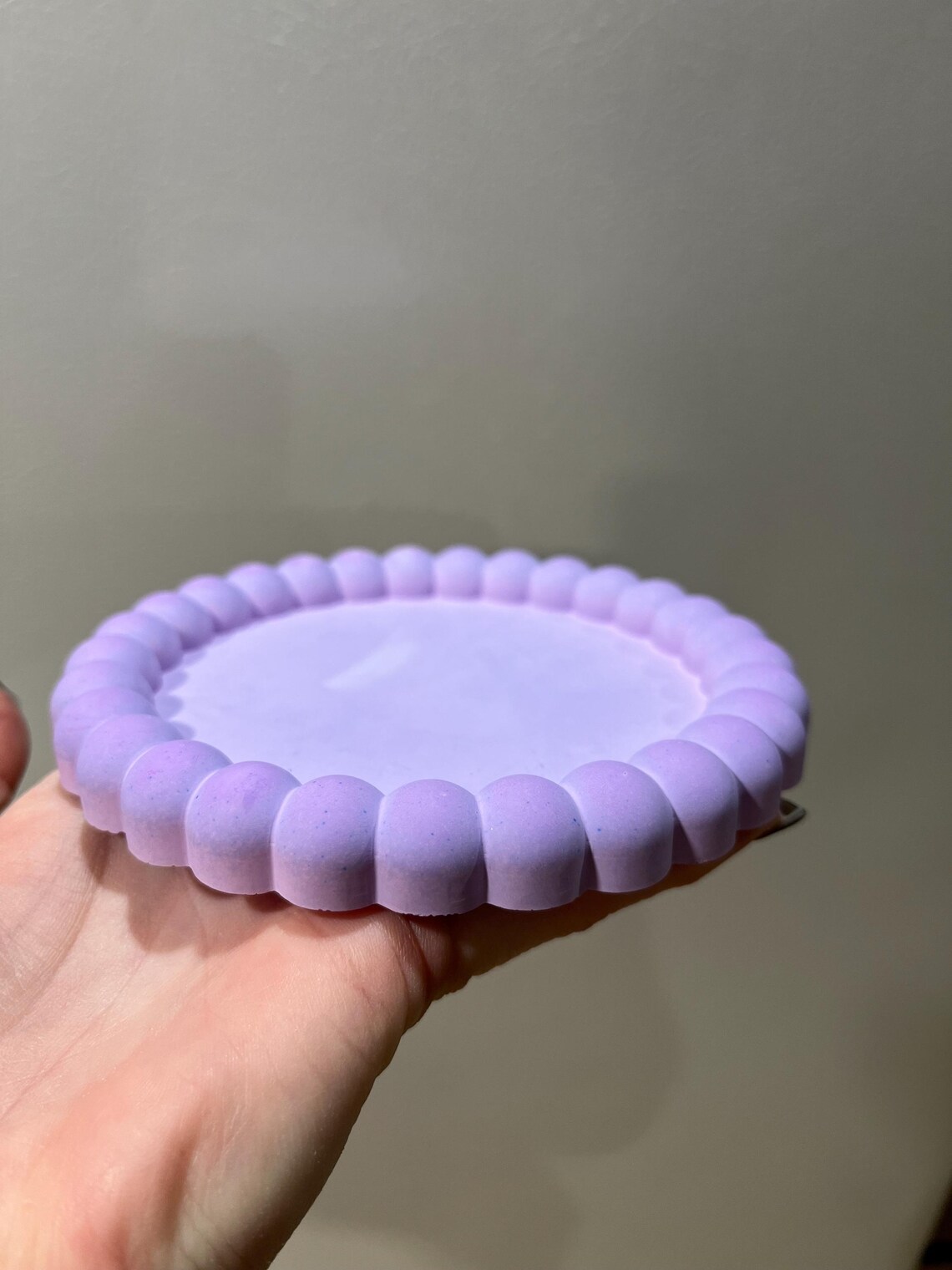 Purple Coaster, Resin Coaster, Resincrete, Coasters, Bubble Coaster ...