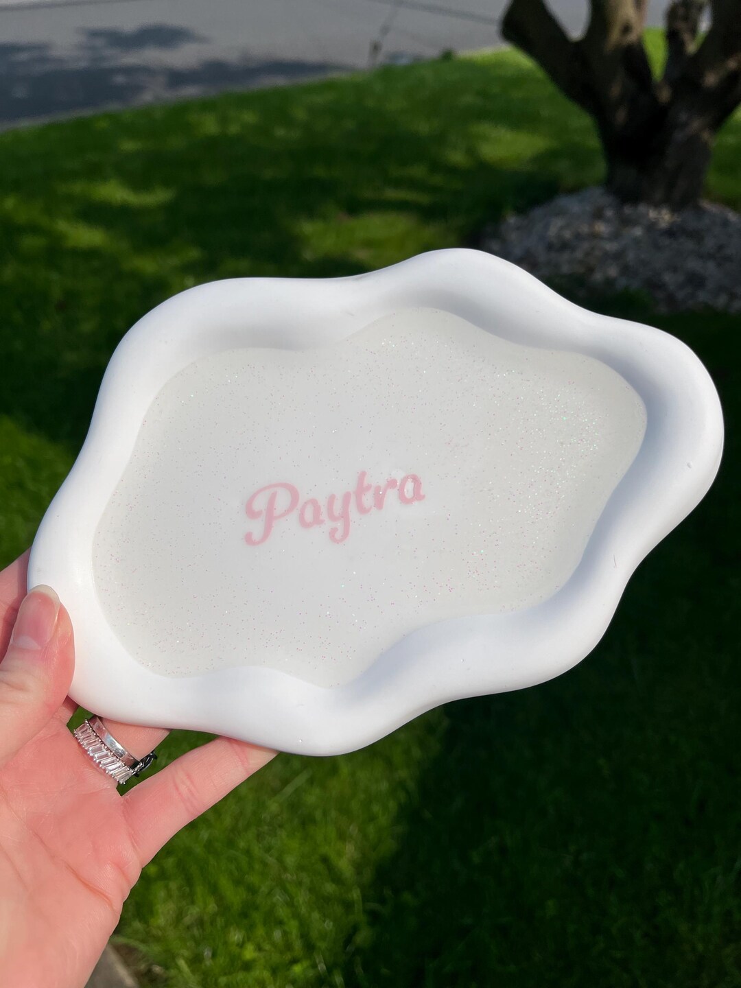 Cloud Shaped Ceramic Tray, Unique Tray Oval Jewelry Tray, Modern ...