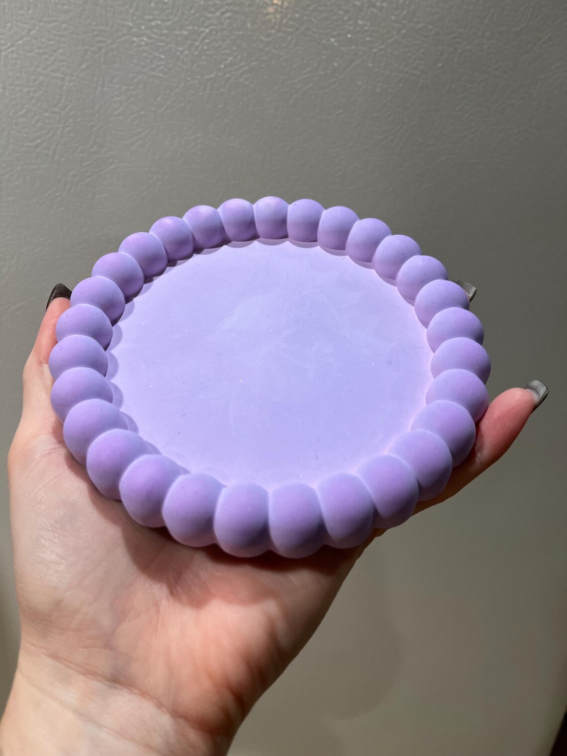 Purple Coaster, Resin Coaster, Resincrete, Coasters, Bubble Coaster ...