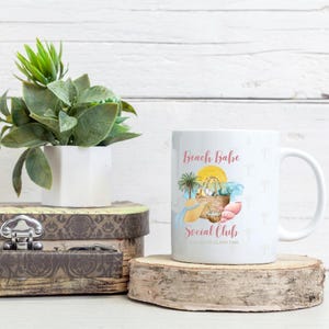 Beach Babe Mug, Salt Life, Beach Life Mug, Beach Life, Beach Coffee Mug ...