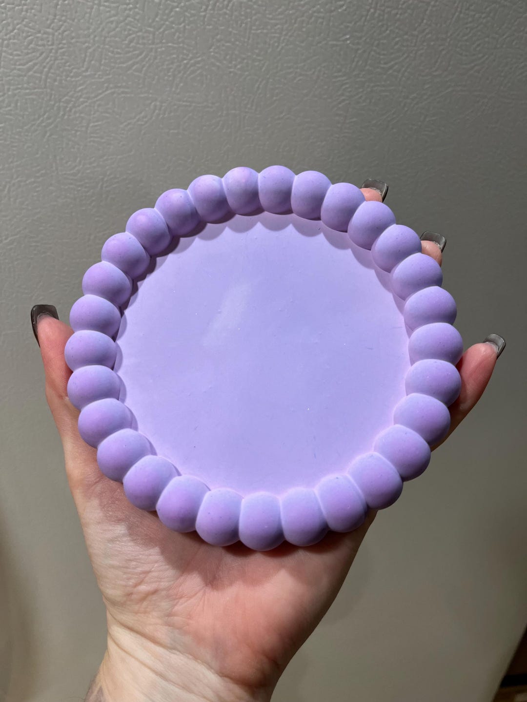 Purple Coaster, Resin Coaster, Resincrete, Coasters, Bubble Coaster ...