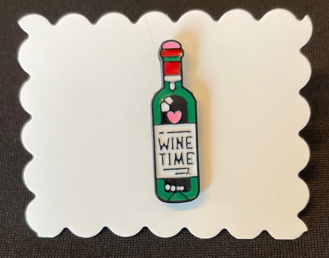 Wine Bottle! Alcohol! Enamel Pin - Etsy