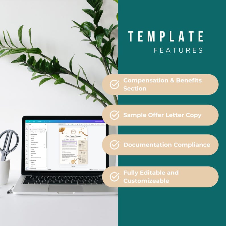 Cafe Offer Letter Template | Compensation, Benefits, Customizable ...