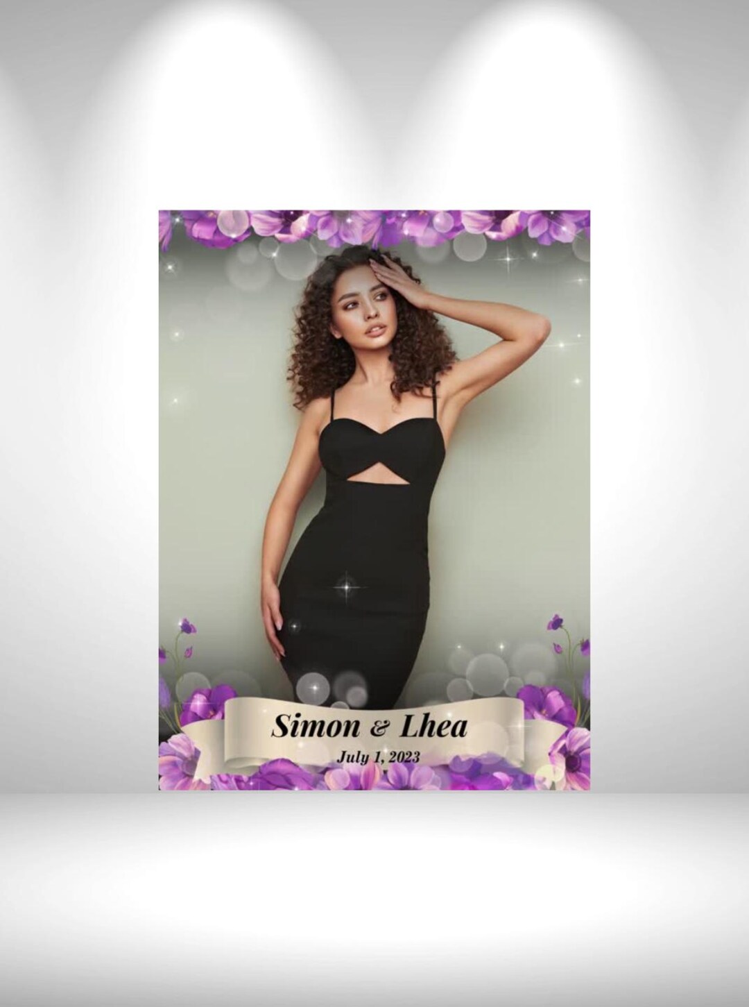 Purple Florals and Cream 360 Overlay - Etsy