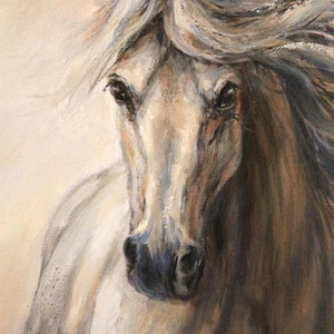 Horse on Canvas-galloping Horse Art-'gallop III' by Janet Ferraro - Etsy