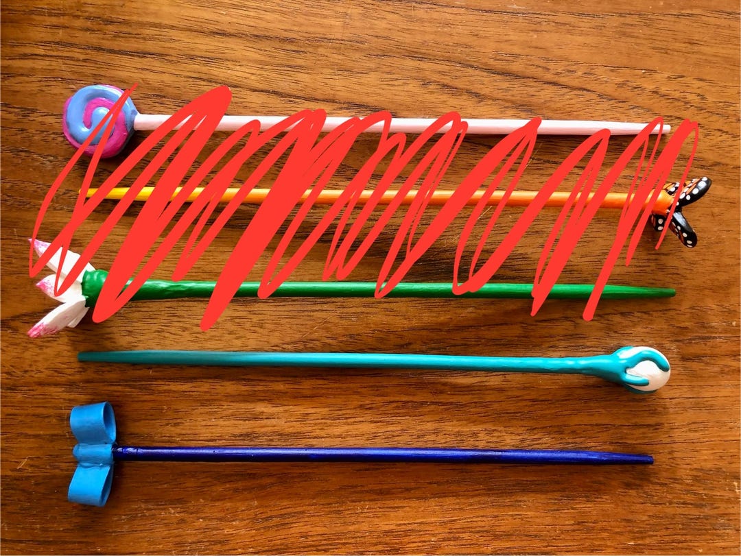 Handmade Simple Cute Magic Wands Variety - Etsy