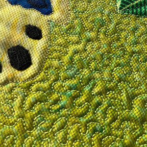 Budgie GREEN Budgerigar Wall Art Quilt Canvas PARAKEET Parrot Decor ...