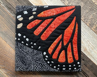 Monarch Butterfly CATERPILLAR Wall Art Quilt Canvas INSECT Bug Decor ...