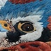 American Kestrel Wall Art Quilt Canvas FALCON Textile Fabric Decor ...
